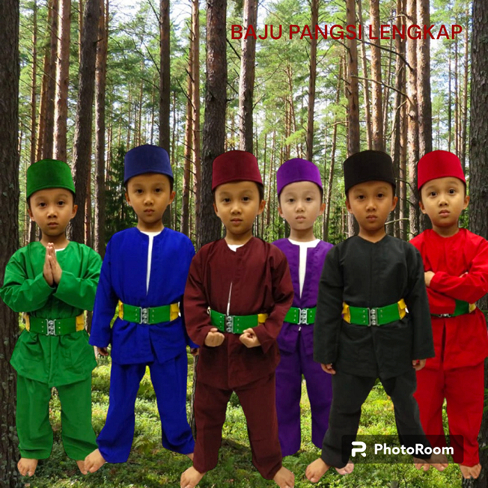 Jual Baju Pangsi Anak Laki Laki (SETELAN PECI SABUK) Baju Pangsi BetawI ...