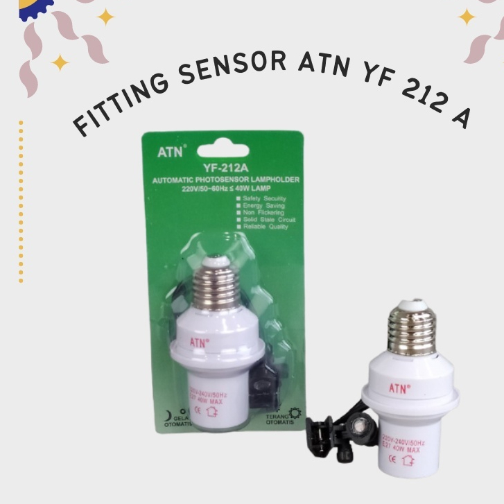 Jual Fitting Lampu SENSOR Otomatis Sensor ATN - BAGUS SNI | Shopee ...