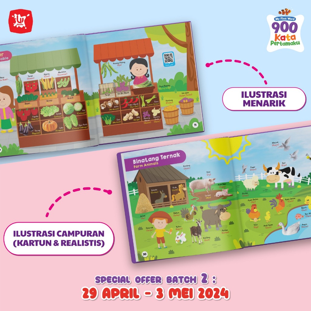 Jual Buku anak My First Word - 900 Kata Pertamaku - Ws. Pribadie ...