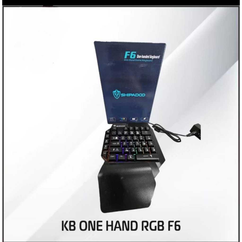Jual Gaming Single Hand Semi Mechanical Rainbow f6 | Shopee Indonesia