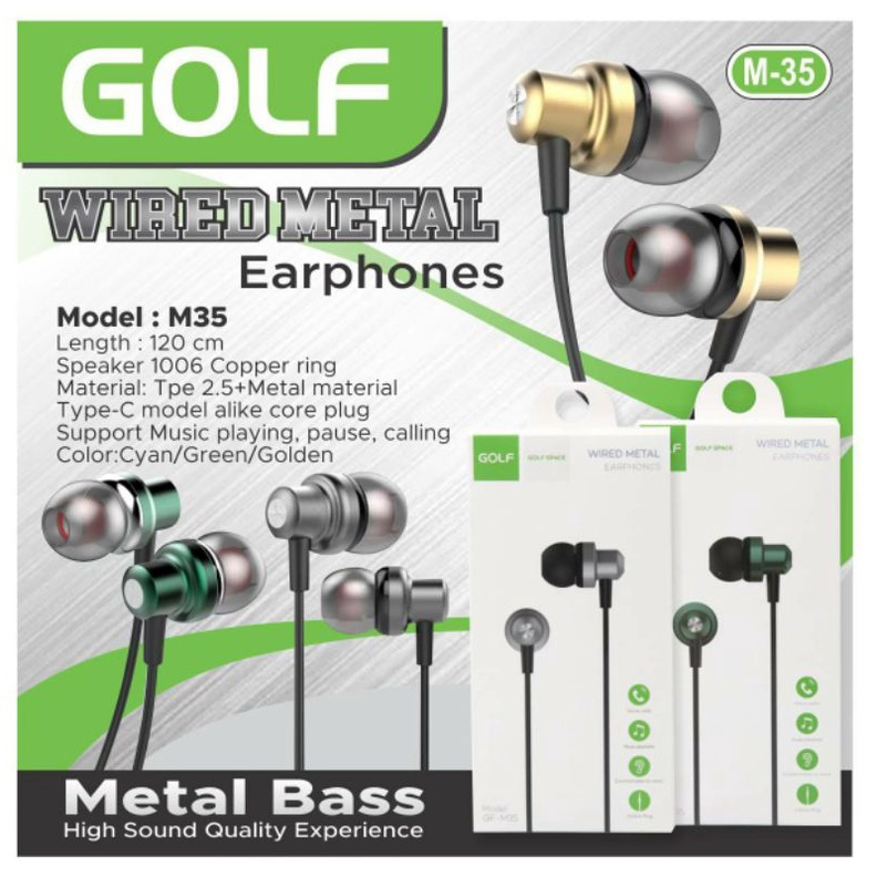 Jual Handsfree golf gf-m26/headset superbass | Shopee Indonesia