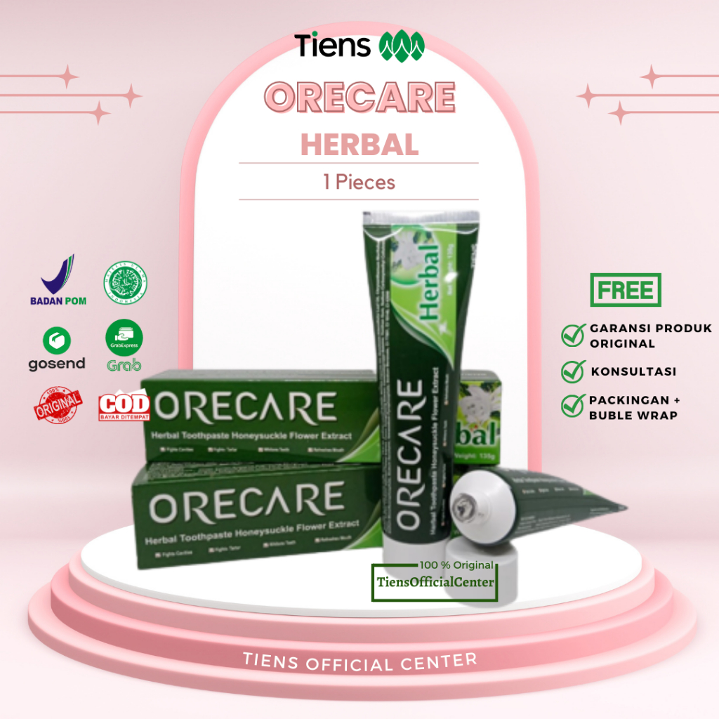 Jual Odol Tiens Tianshi Orecare Herbal Toothpaste Pemutih dan ...
