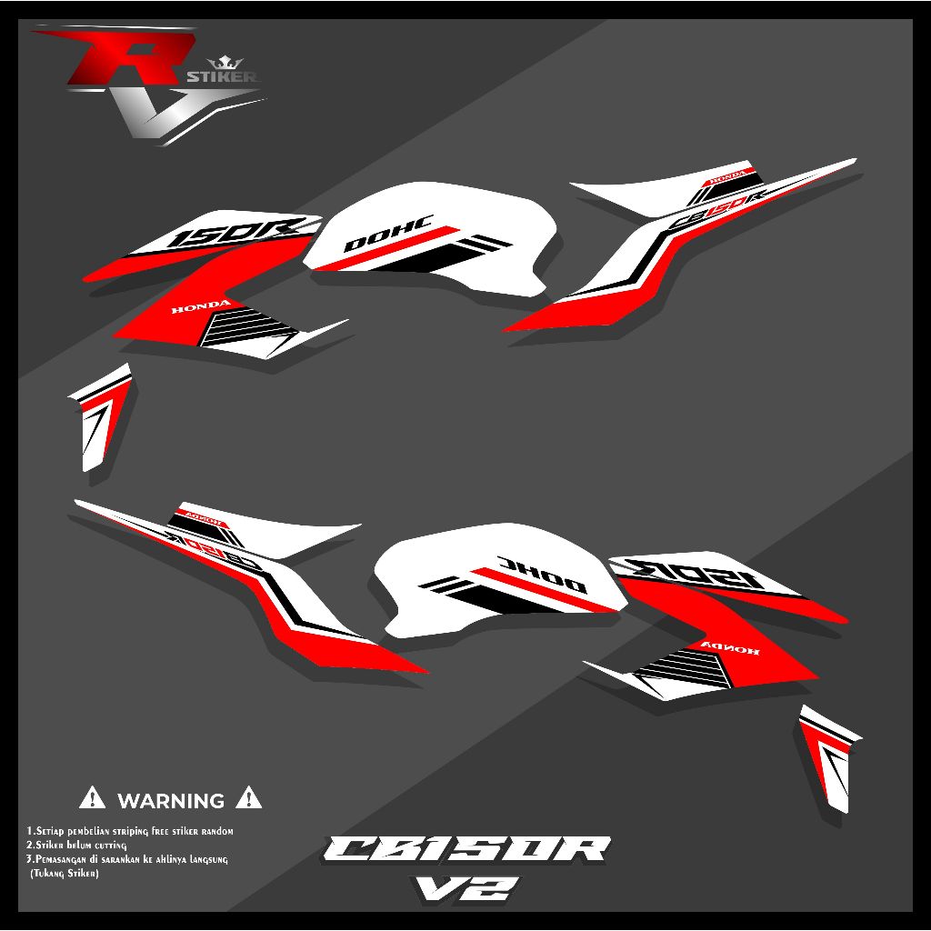 Jual STRIPING CB150R NEW/STIKER VARIASI CB150R STREETFIRE V2/STRIPING ...