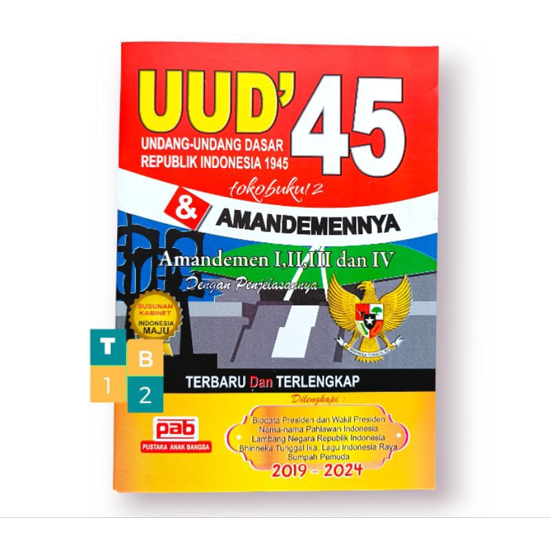 Jual Buku Uud 1945 Uud 45 Amandemen I Sampai Iv Pab Shopee Indonesia 