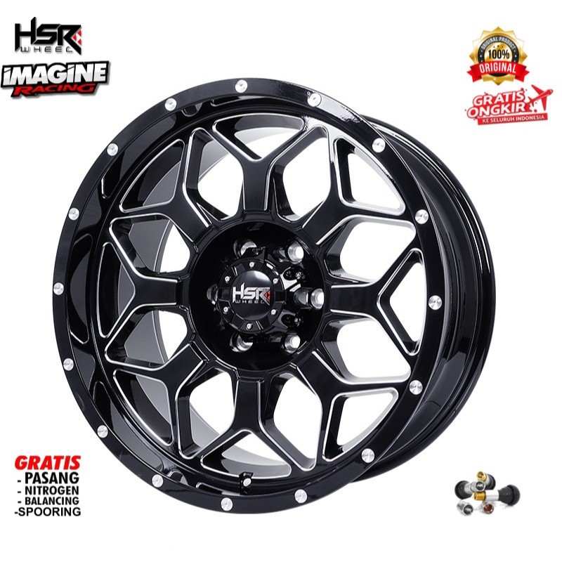 Jual VELG MOBIL SEMI OFFROAD HSR KASAMA R18 PAJERO FORTUNER TRITON ...