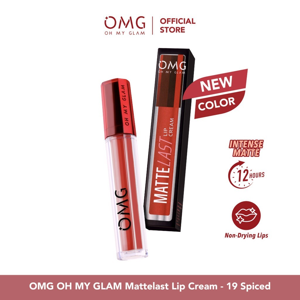 Jual OMG OH MY GLAM Matte Kis Lip Cream 3.5 gr / LIPSTIK OMG BEAUTY ...