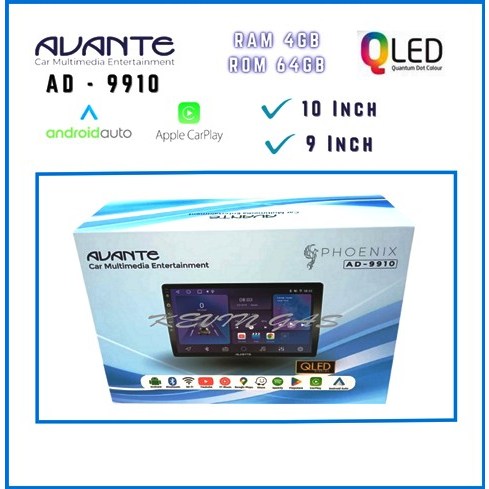 Jual Head Unit Android Avante AD-9910 Pheonix 9 inch Ram 4GB + Rom 64GB ...