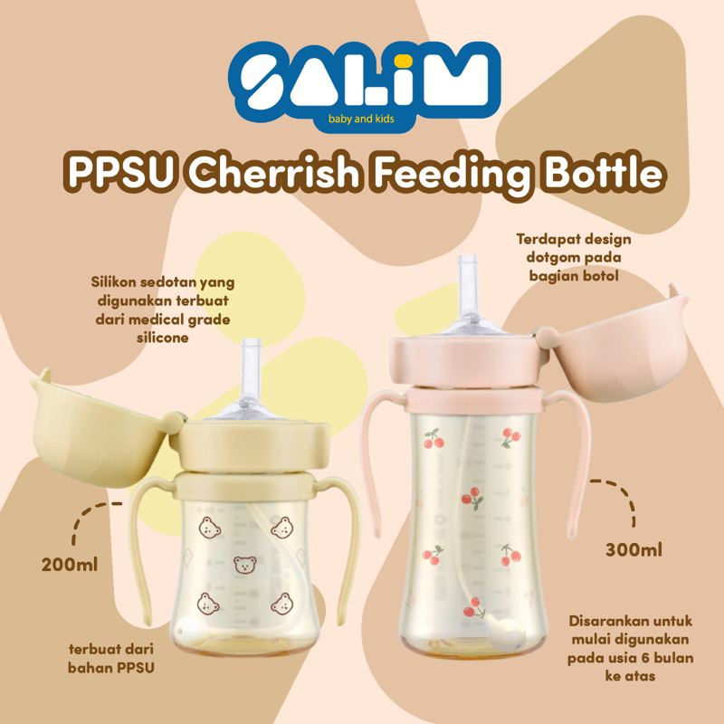 Jual GROSMIMI PPSU Dotgom Weighted Straw CUP 200/300ml | Shopee Indonesia