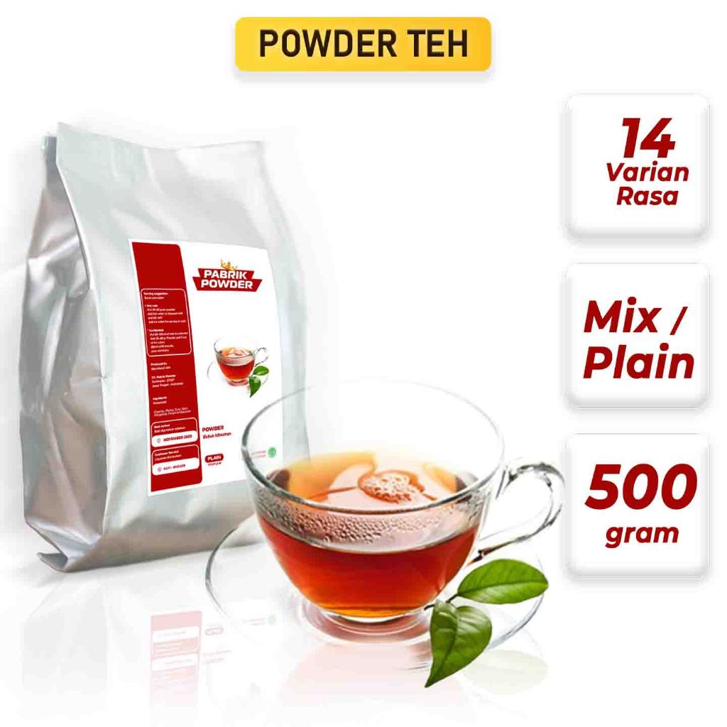 Jual Powder Aneka Rasa Teh 500 gram , Tea series Powder Drink, Bubuk ...