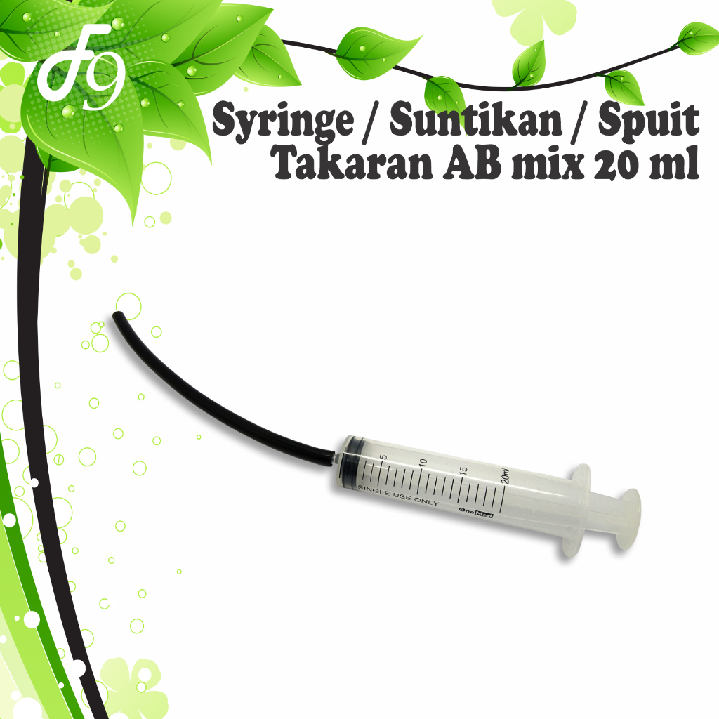 Jual Syringe Hidroponik 20 ml - Takaran Pupuk AB Mix & pH Up Down ...