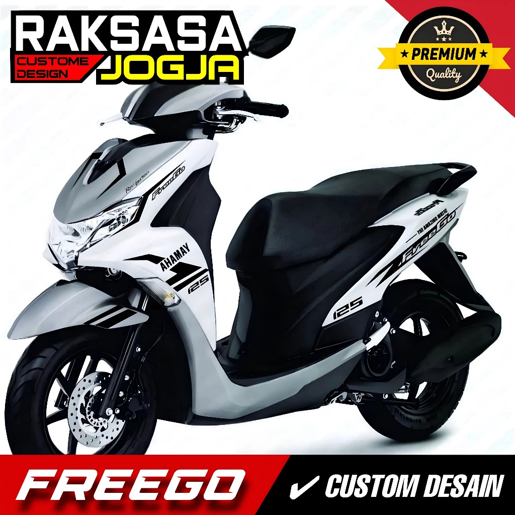 Jual STRIPING CUSTOM YAMAHA FREEGO KUALITAS PREMIUM 100% AWET BAYAR COD ...