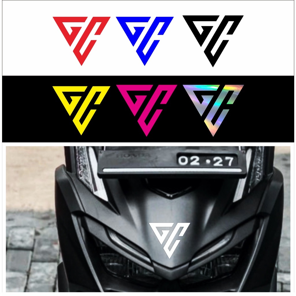 Jual Stiker Cutting Kece Logo GC Variasi Motor Viral | Shopee Indonesia