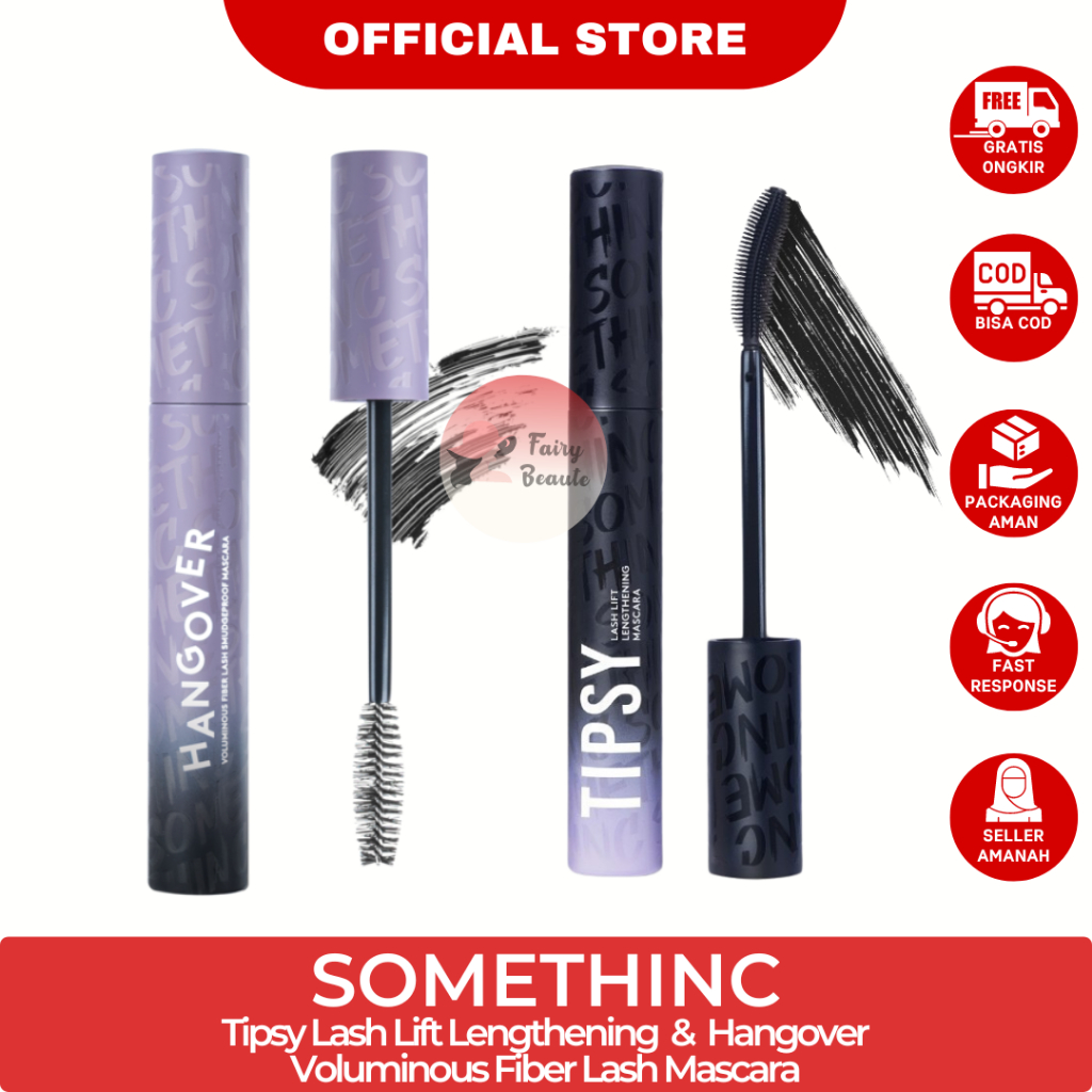 Jual SOMETHINC Tipsy Lash Lift Lengthening Mascara BPOM Maskara ...
