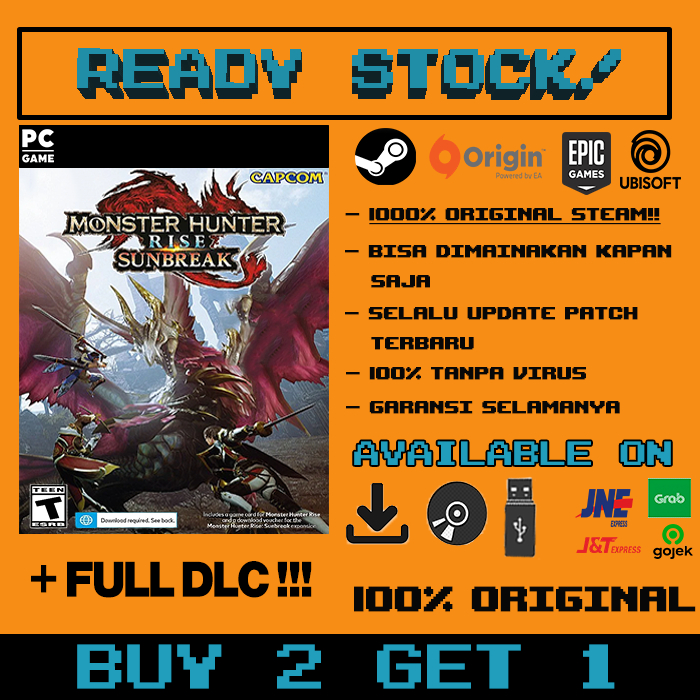 Jual Monster Hunter Rise Sunbreak PC DELUXE EDITION FULL DLC | Shopee Indonesia
