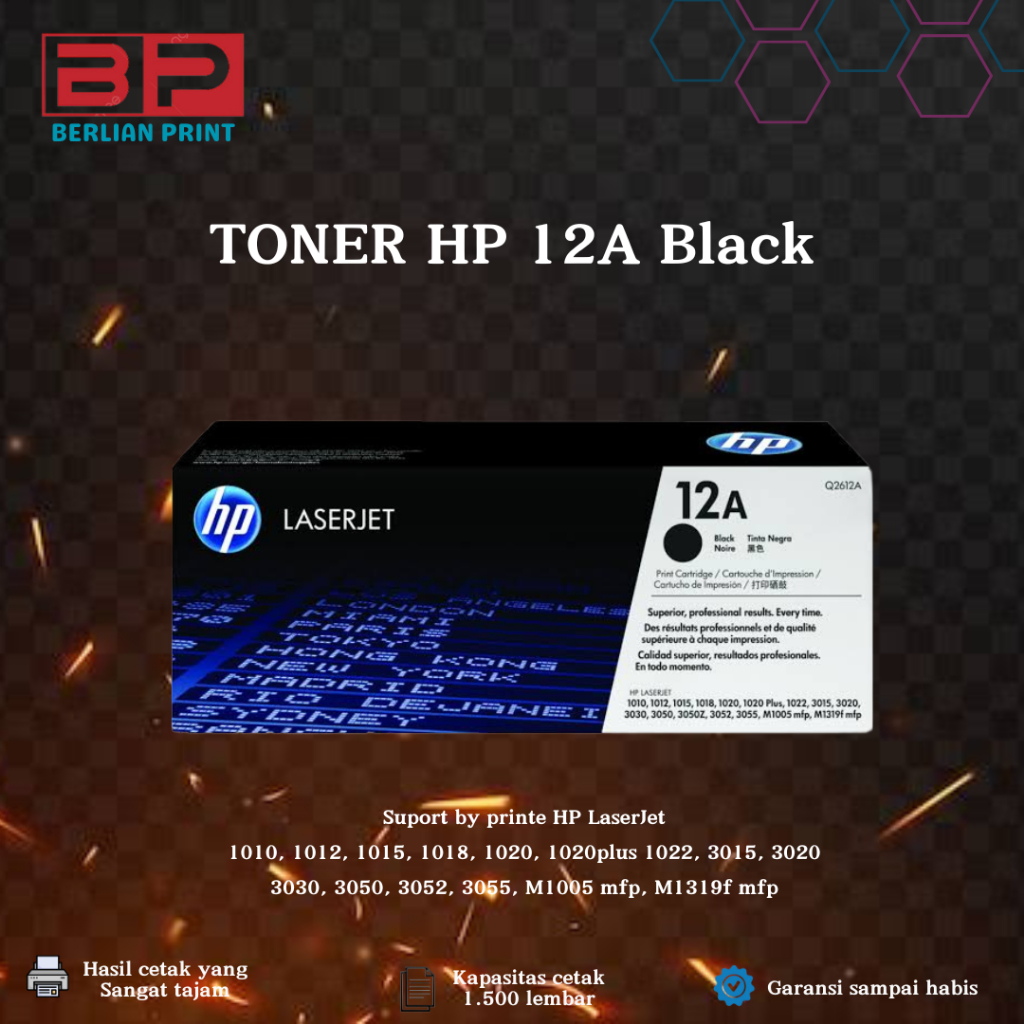 Jual TONER HP LASERJET 12A (Q2612A) | Shopee Indonesia