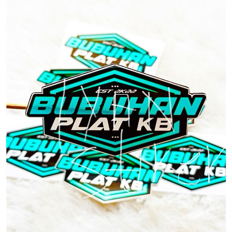 Jual Stiker Bubuhan Plat KB Cutting | Shopee Indonesia