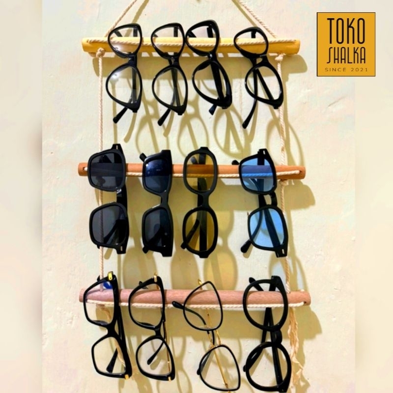 Jual Rak Display Kacamata 3 Stick Kayu | Shopee Indonesia