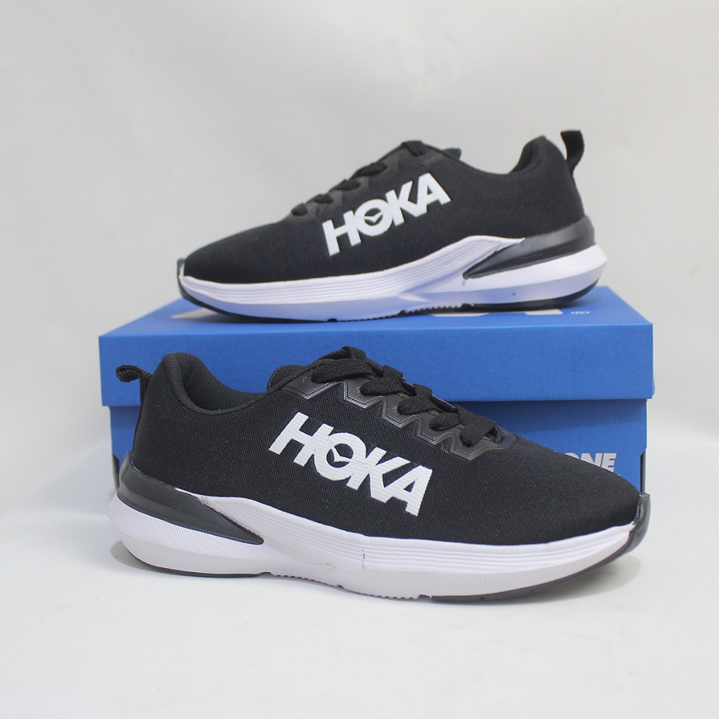 Jual SEPATU PRIA TERBARU HOKA HITAM PUTIH / SEPATU SEKOLAH DAN KERJA ...