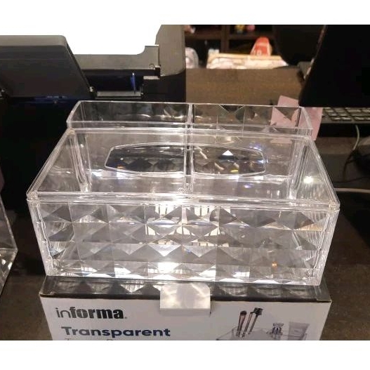 Jual INFORMA Kotak Tissue Akrilik Bening dg holder/Tissue Box/Tempat ...