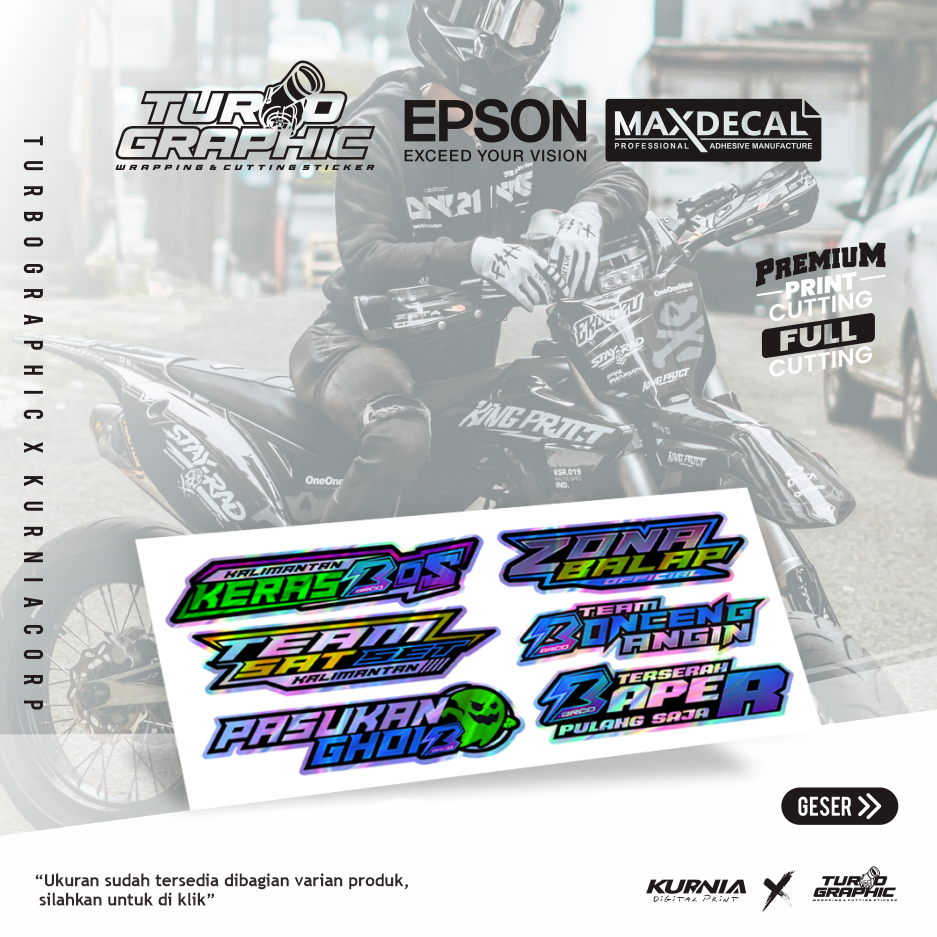 Jual Sticker Kalimantan Viral Set 6 Pcs Hologram | Shopee Indonesia