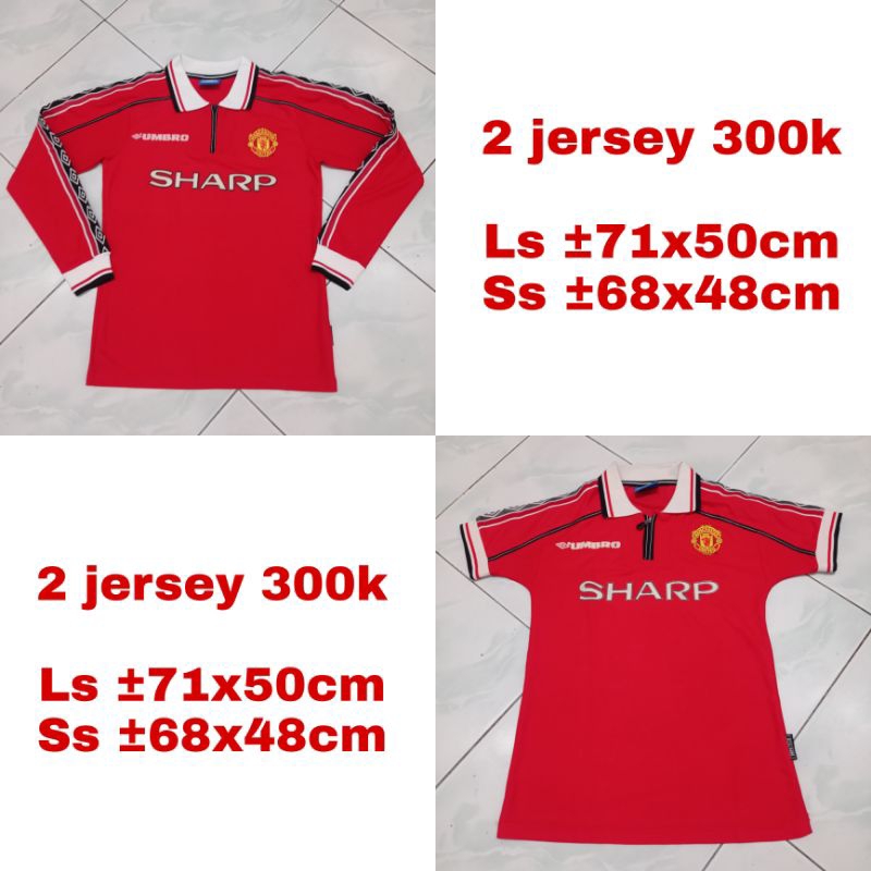 Jual Jersey Manchester United 1998 1999 Grade A3 Second Retro Vintage ...