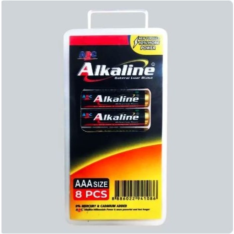 Jual Baterai Alkaline AAA isi 8 Pcs ABC Alkaline A3 isi 8 Pcs | Shopee ...