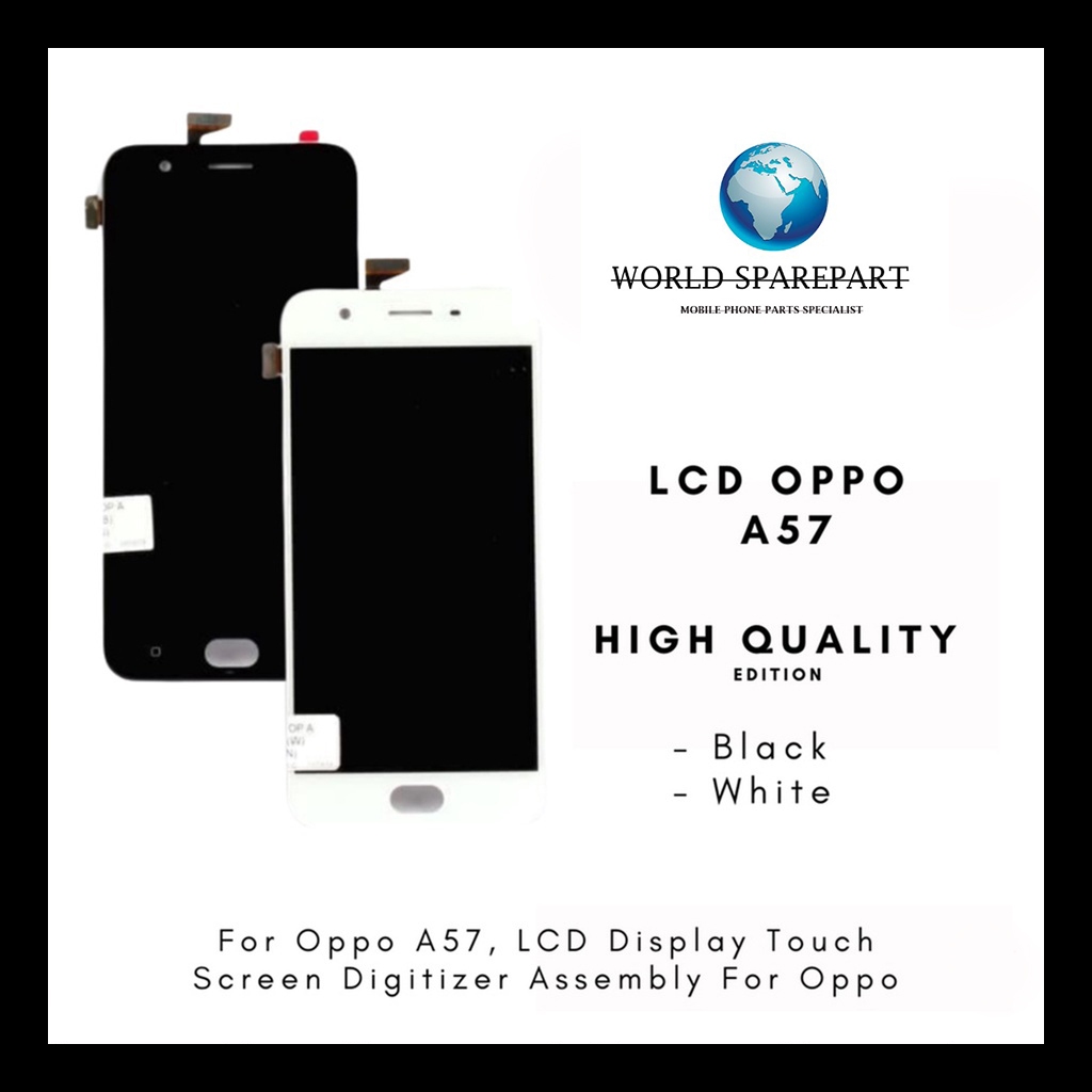 Jual LCD Oppo A57 Original 100% Fullset Touchscreen Garansi 1 Bulan ...