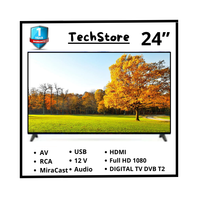 Jual [Pack Kayu] TV Digital 24 inch Full HD TV Original Garansi Resmi 1 ...