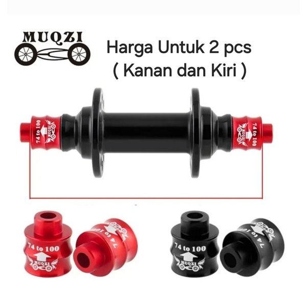 Jual Muqzi Adaptor Hub Depan Sepeda 74mm Ke 100mm Converter Extension ...