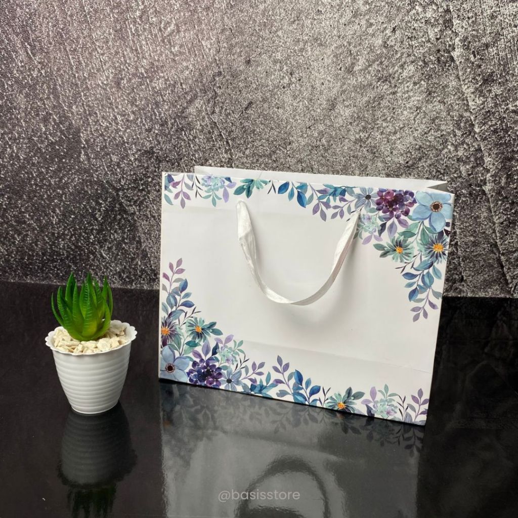 Jual Paper Bag Bunga 25x20x10 Kado Custom Wedding Tas Souvenir Kado ...