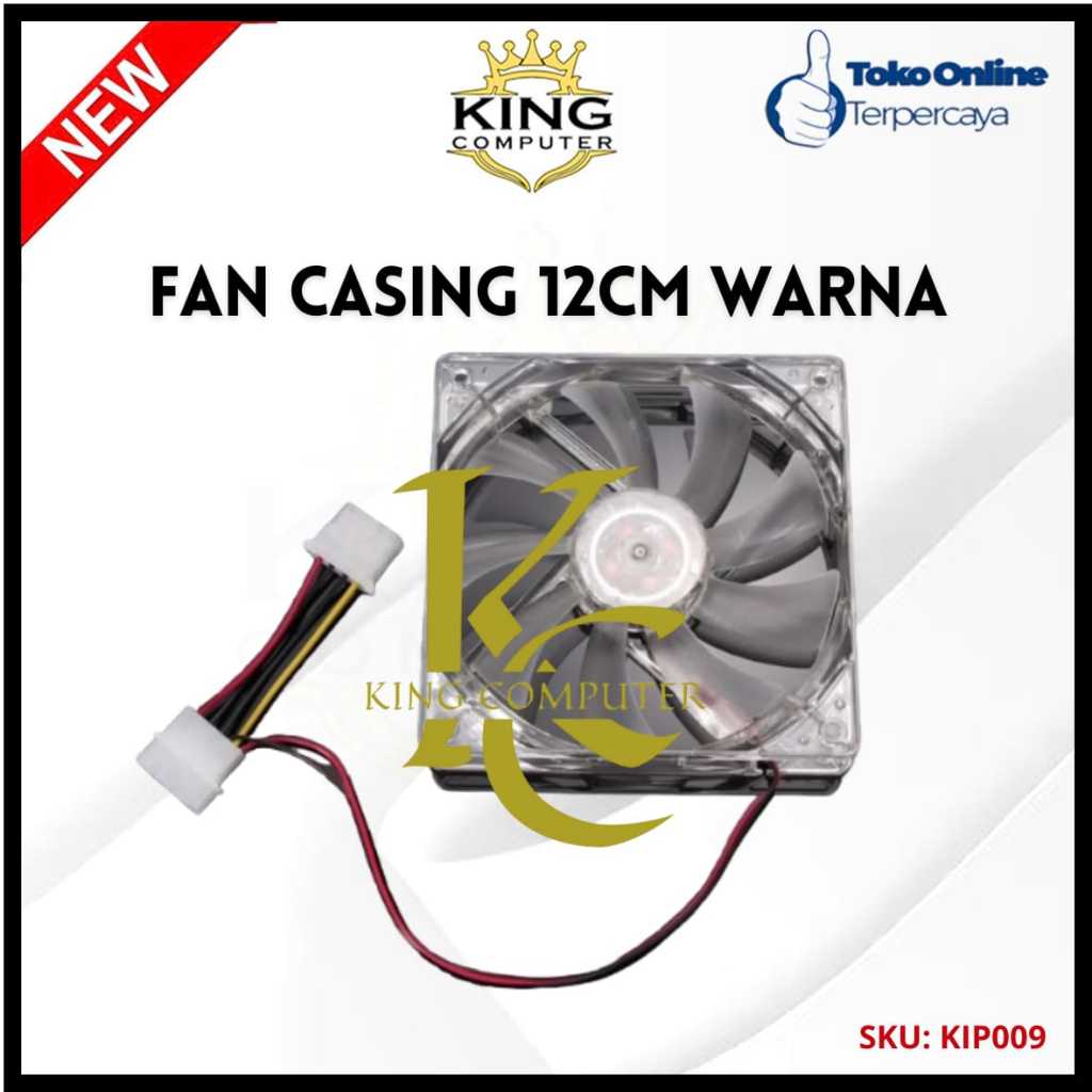 Jual FAN CASING CPU 12CM WARNA KIPAS PC COOLER KOMPUTER 12 CM COLOUR ...