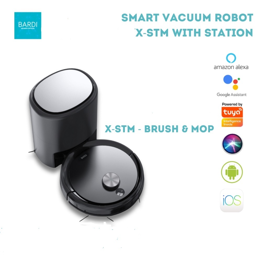 Jual BARDI Smart Vacuum Robot with Station (X-STM) | Shopee Indonesia