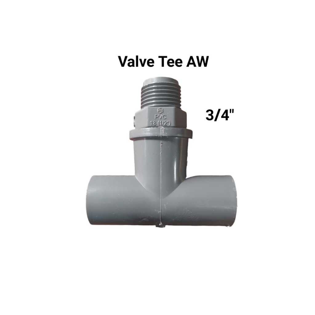 Jual TDL / Tee Drat Luar / Valve Tee PVC 3/4" AW | Shopee Indonesia