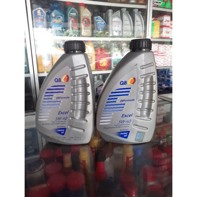 Jual Oli Mesin Q8 Excel 5w40 Original Kemasan 1L | Shopee Indonesia