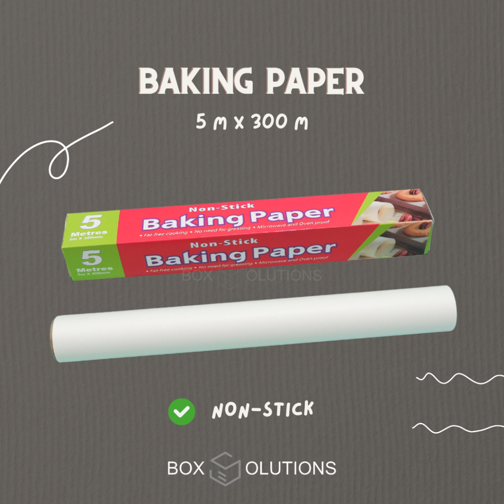 Jual baking paper R5 roll NON STICK - 5 m x 300 mm (ANTI LENGKET ...