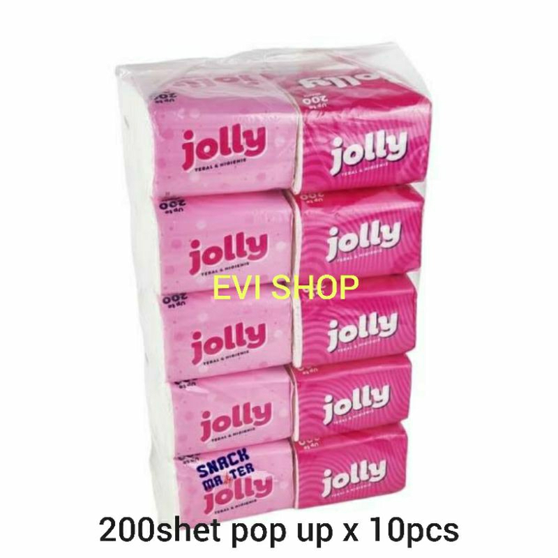 Jual Tissue Jolly pop up 200s x 10pack | Shopee Indonesia