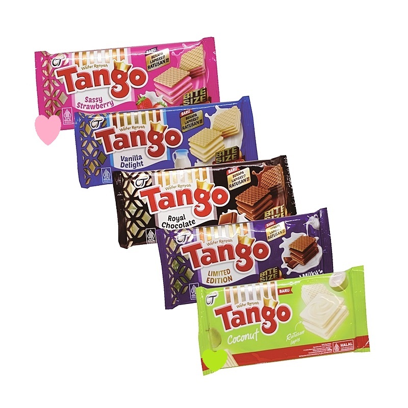 Jual WAFER TANGO 35 gram ROYAL CHOCOLATE SASSY STRAWBERRY MILKY COKELAT ...