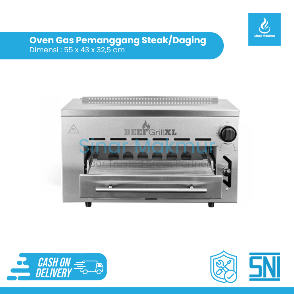 Jual Oven Pemanggang Daging/Stik Beef Grill Burner Gas Infrared ...