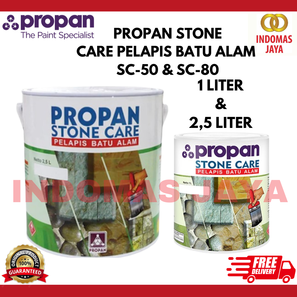 Jual CAT PROPAN STONECARE PELAPIS BATU ALAM SC-50 & SC-80 1 LITER & 2,5 LITER | Shopee Indonesia