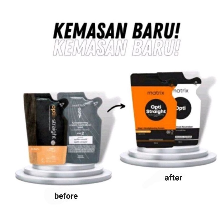 Jual Matrix Mini Optistraight 125ml x 2step Obat Pelurus Rambut ...