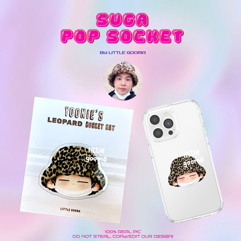 Jual Pop Socket BTS Suga by Little Gooma - Popsocket BTS - Popsocket Suga Yoongi BTS | Shopee ...