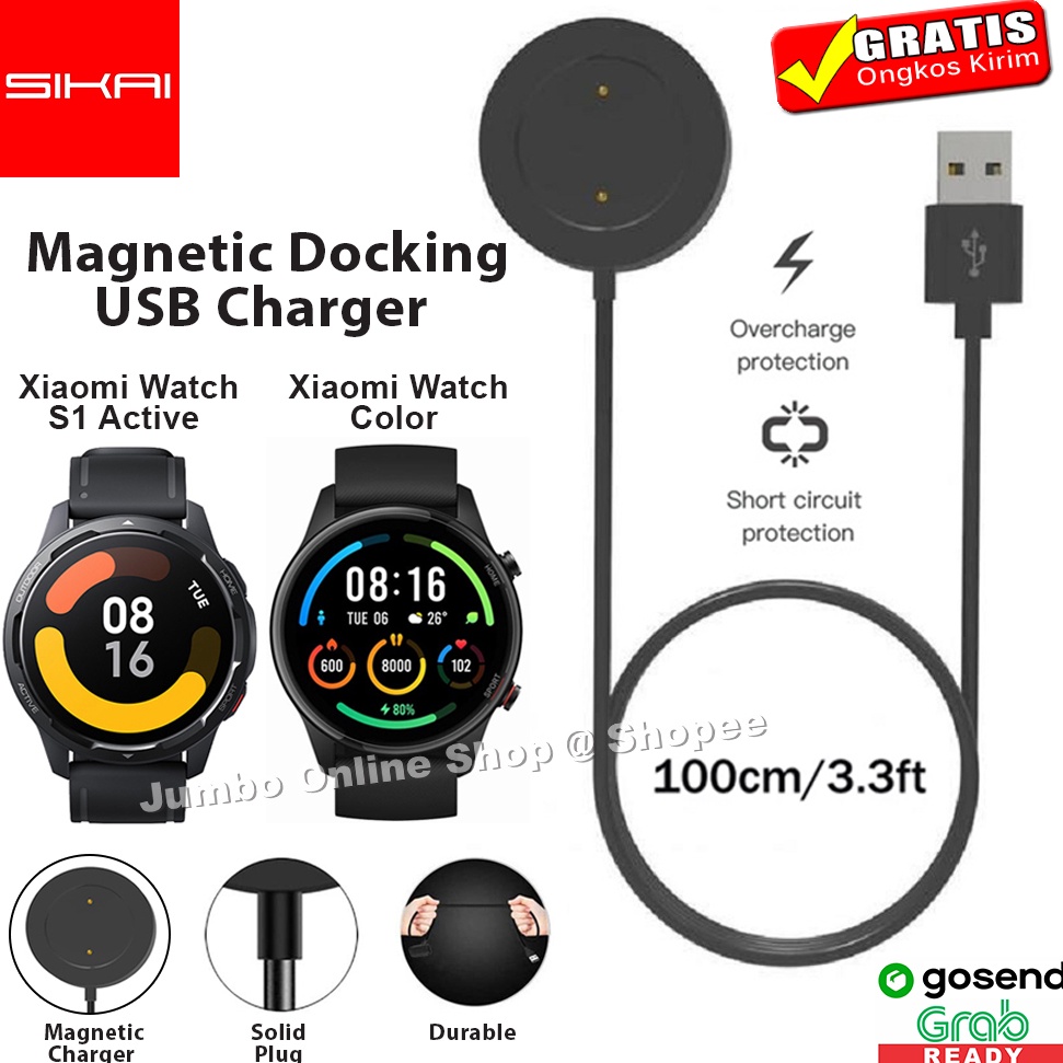 Jual ART Q42D SIKAI Dock Charger USB Cable Xiaomi Mi Watch S1 Active ...