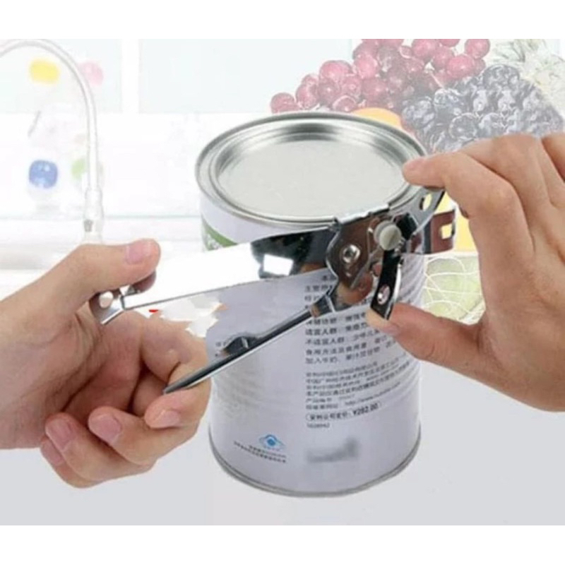 Jual Alat pembuka kaleng botol putar stainless / can opener stainless ...