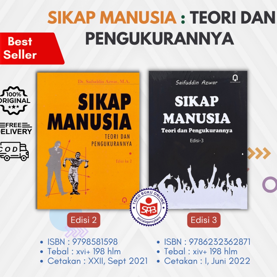 Jual Sikap Manusia Teori dan Pengukurannya edisi 2 Saifuddin Azwar ART ...