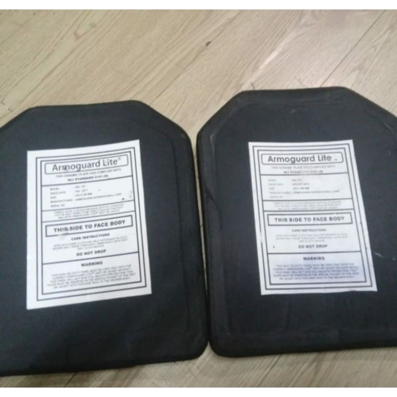 Jual Plat Kevlar AGL / Armor Level IV Body Vest Rompi OriginaL | Shopee ...