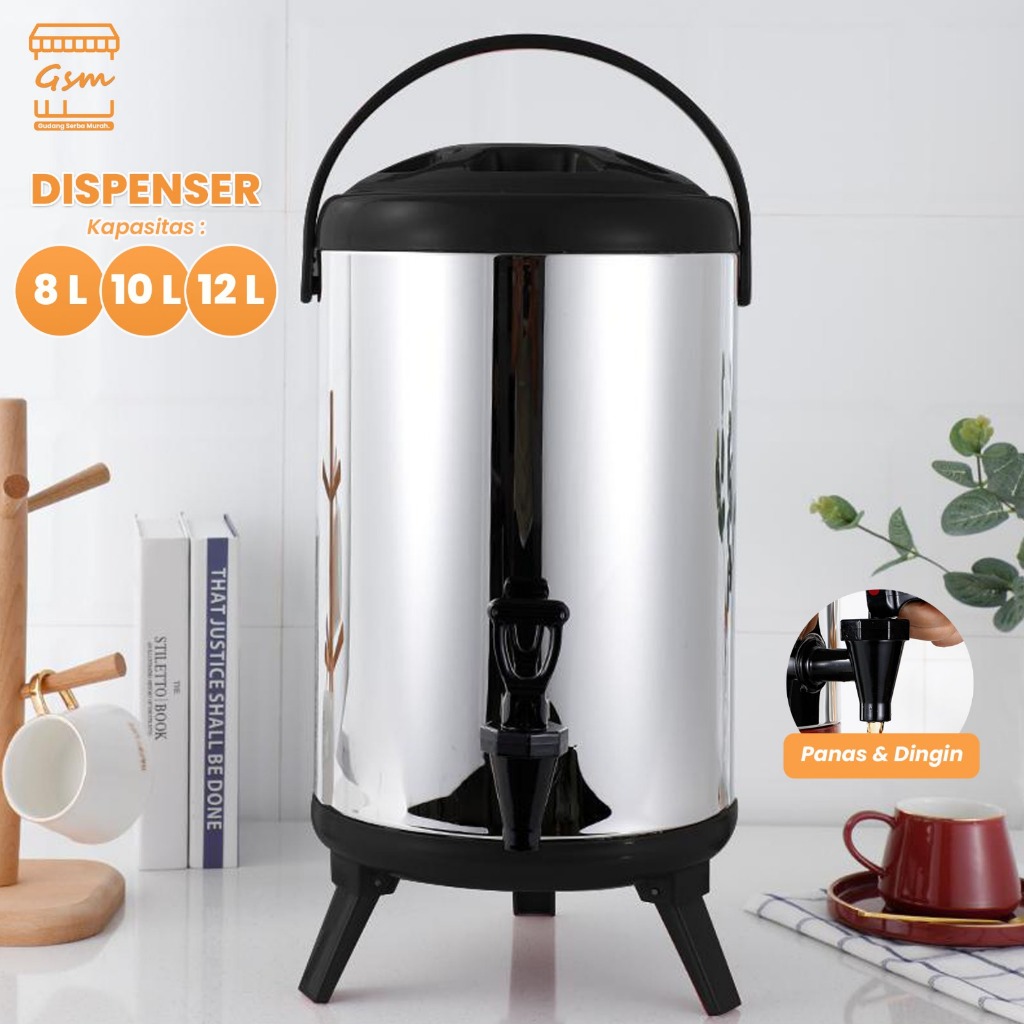 Jual GSM Termos Air Milk Tea Bucket Water 6,8,10,12 Liter / Dispenser ...