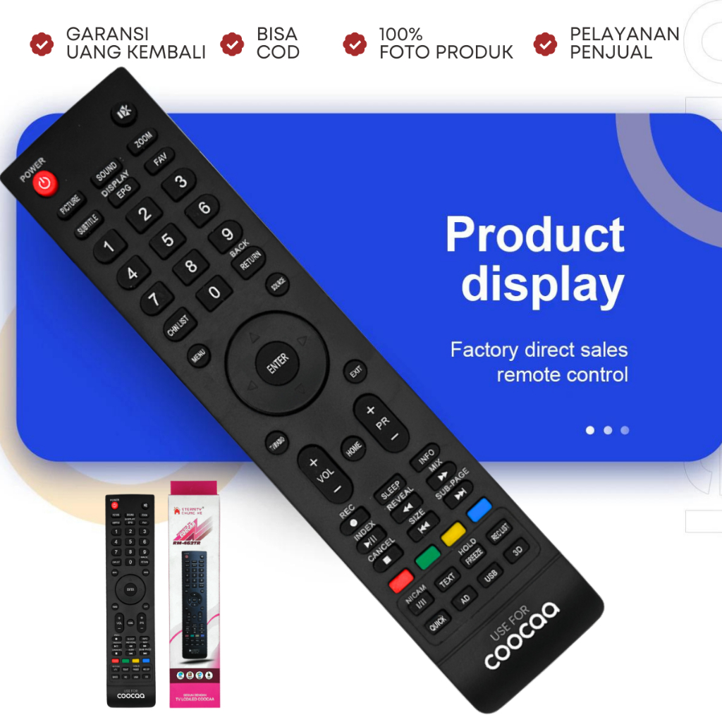 Jual REMOTE COOCAA TV MULTI LED 462tr LANGSUNG PAKAI | Shopee Indonesia