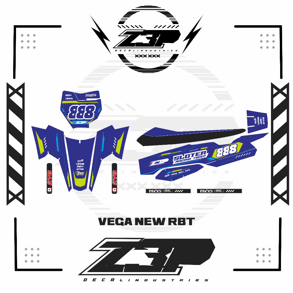 Jual DECAL BEBEK RBT VEGA NEW ( FULL CUSTOM BEBAS REQUEST ) | Shopee ...