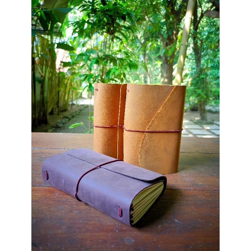 Jual Kenandy Leather Journal Flap A6 (Flap Lurus / Flap Natural ...