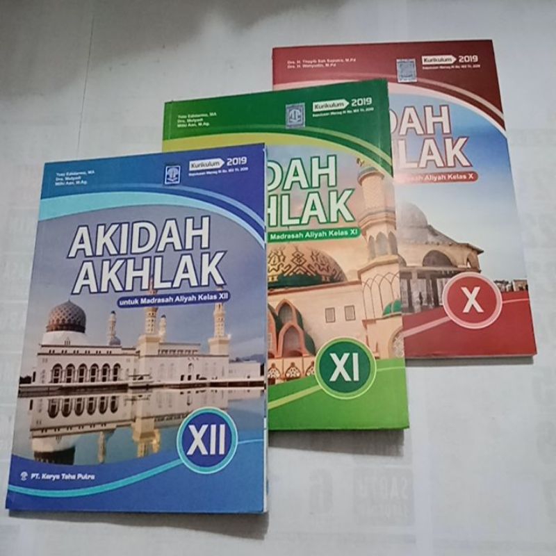 Jual akidah akhlak madrasah aliyah toha putra kurikulum 2019 kelas 10 11 12 MI toha putra ...